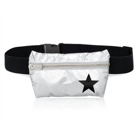 HI LOVE | Bags | New Hi Love Womens Travel Fanny Pack In Silverblack ...